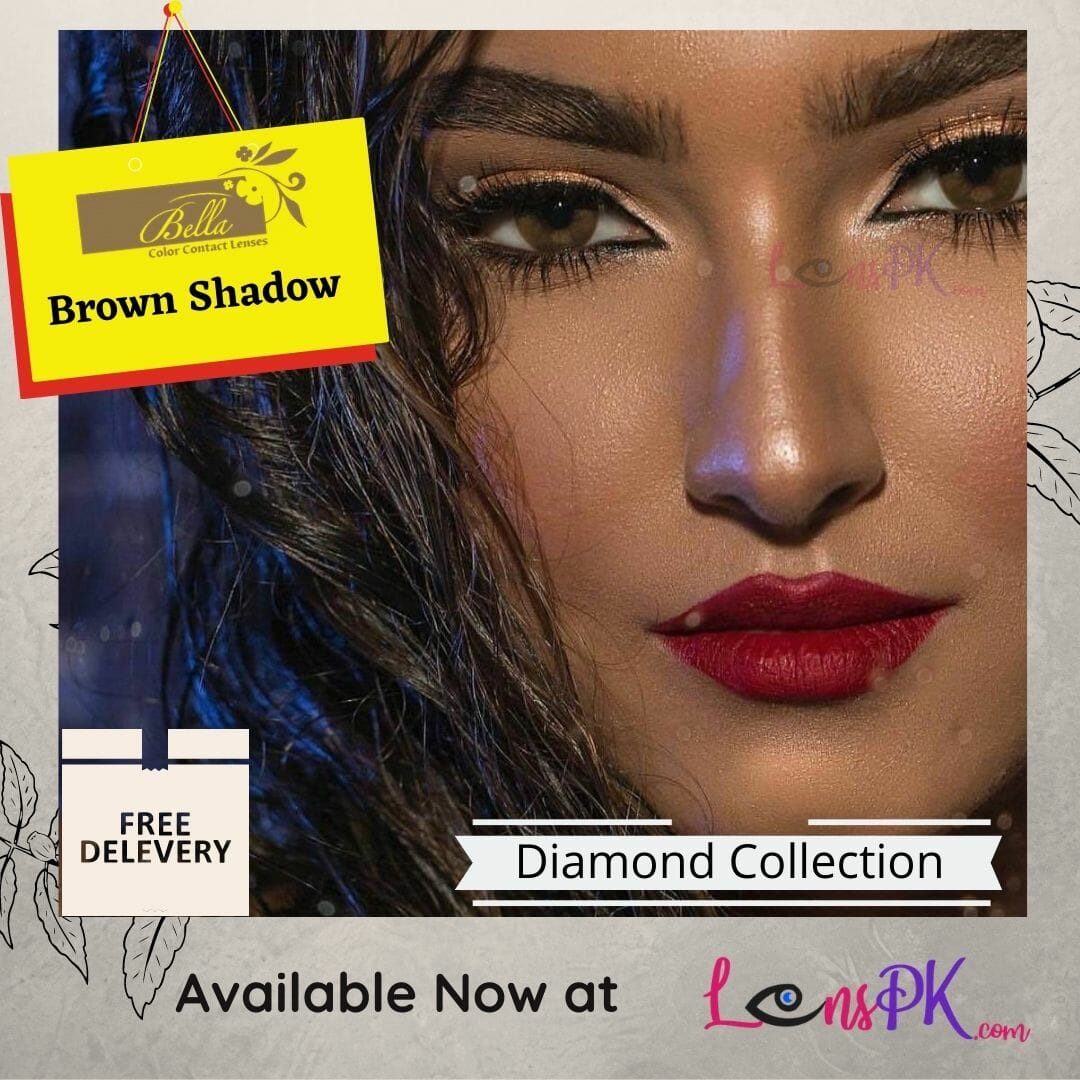 Bella Brown Shadow Eye Lenses | Diamond Collection | Lenspk