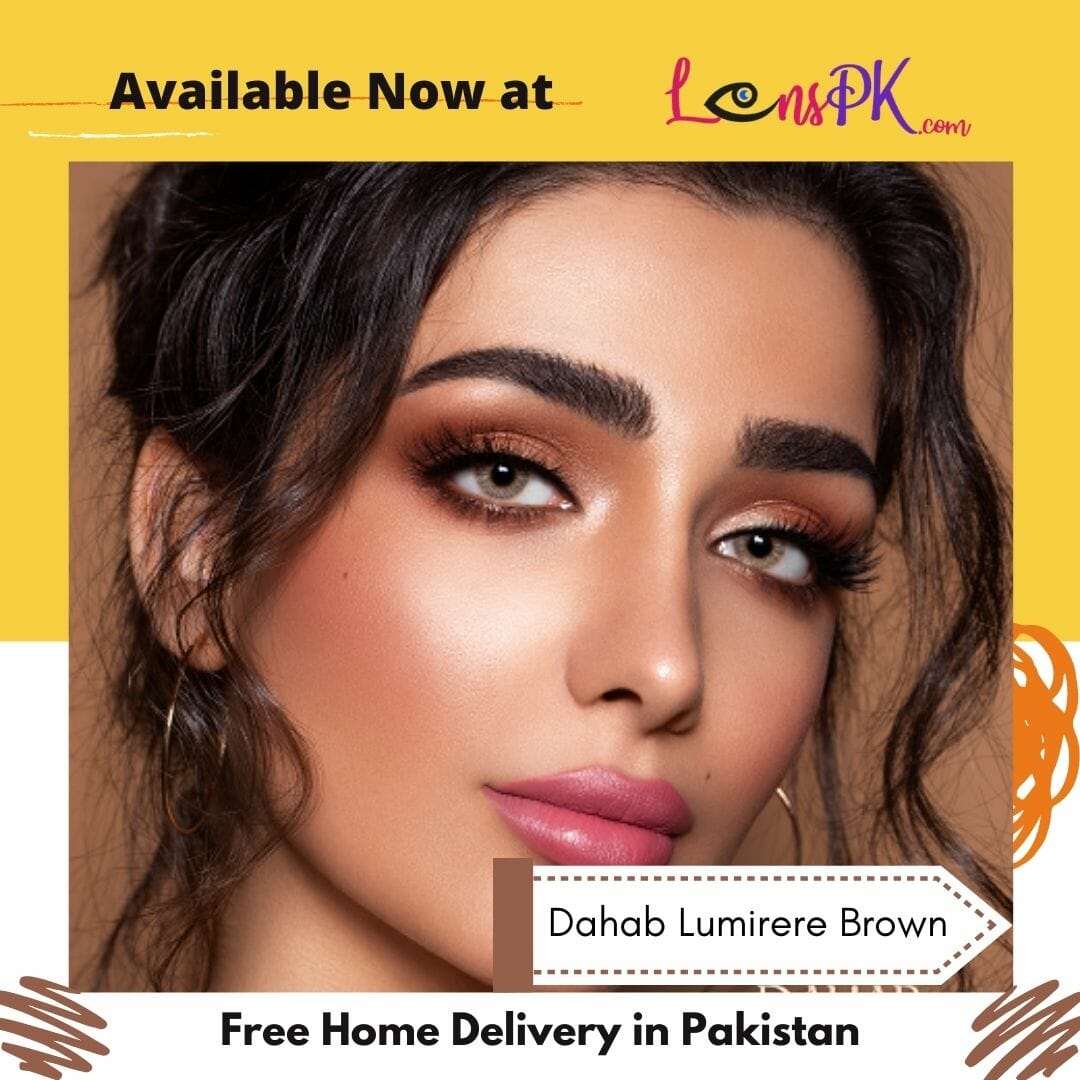 Dahab Lumirere Brown Contact Lenses | Gold Collection | 100% Original