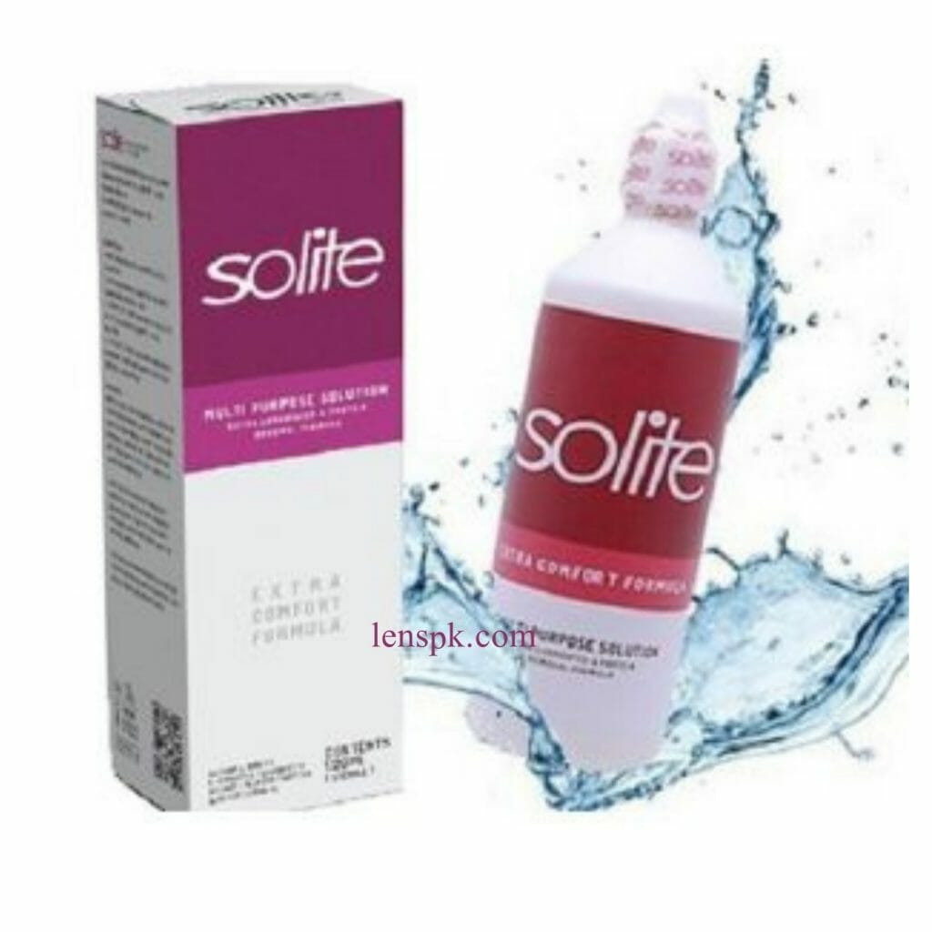 Solite Lens Solution - 120ml | Buy Contact Lenses in Pakistan | Lenspk